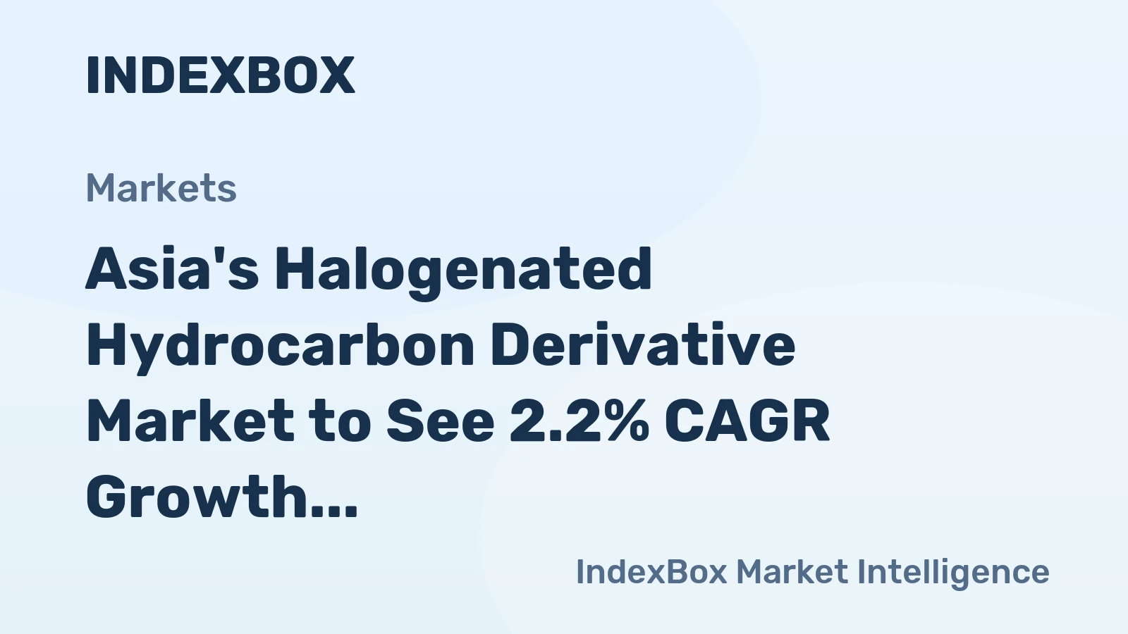 Asia's Halogenated Hydrocarbon Derivative Market to See 2.2% CAGR Growth Towards 2035
