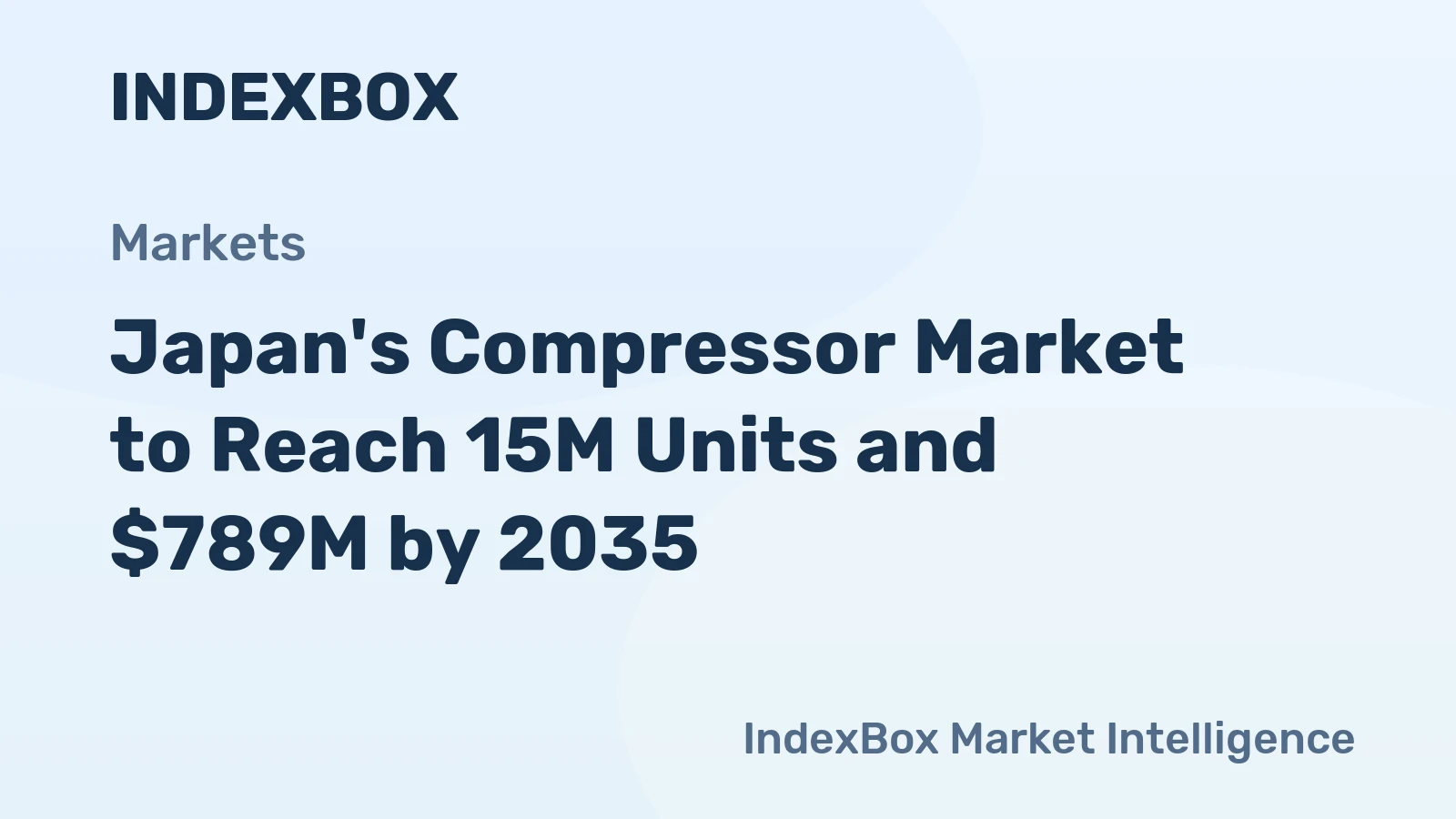 Japan's Compressor Market to Reach 15M Units and $789M by 2035