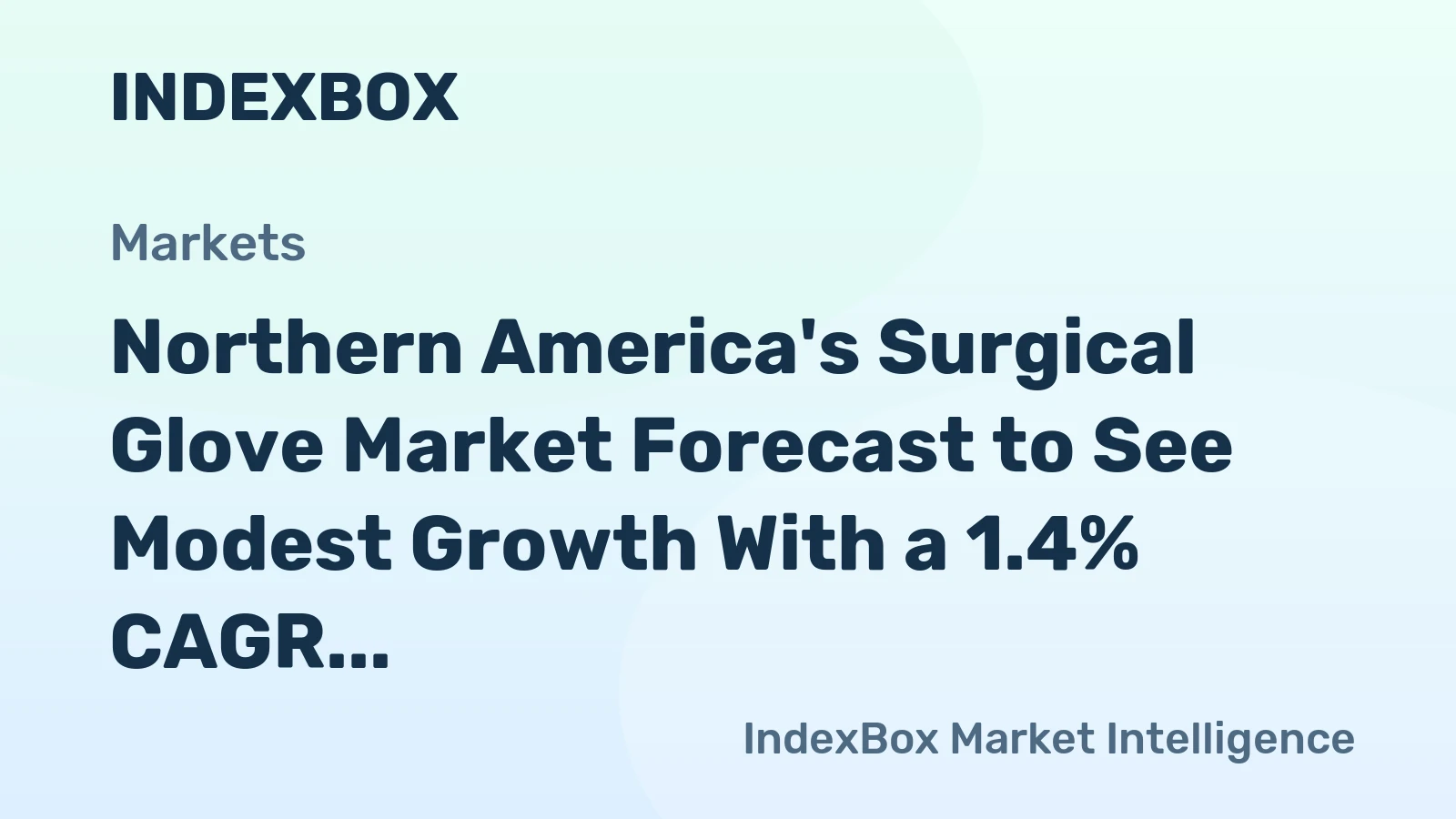 Northern America's Surgical Glove Market Forecast to See Modest Growth With a 1.4% CAGR