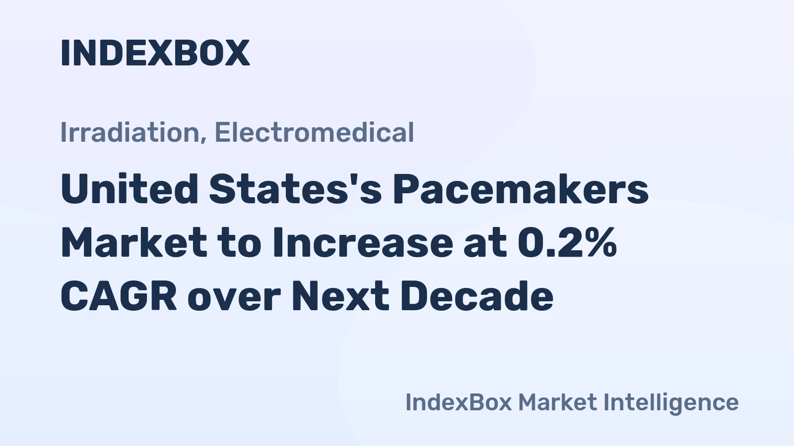 United States's Pacemakers Market to Increase at 0.2% CAGR over Next Decade