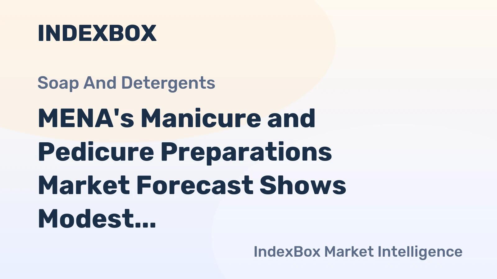 MENA's Manicure and Pedicure Preparations Market Forecast Shows Modest Growth with 0.1% Volume CAGR Through 2035