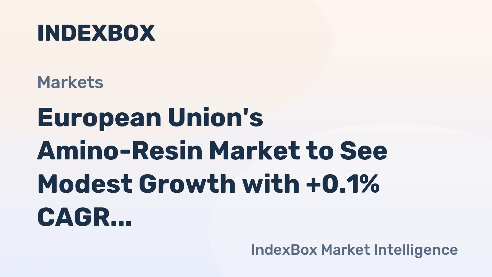 European Union's Amino-Resin Market to See Modest Growth with +0.1% CAGR from 2024 to 2035
