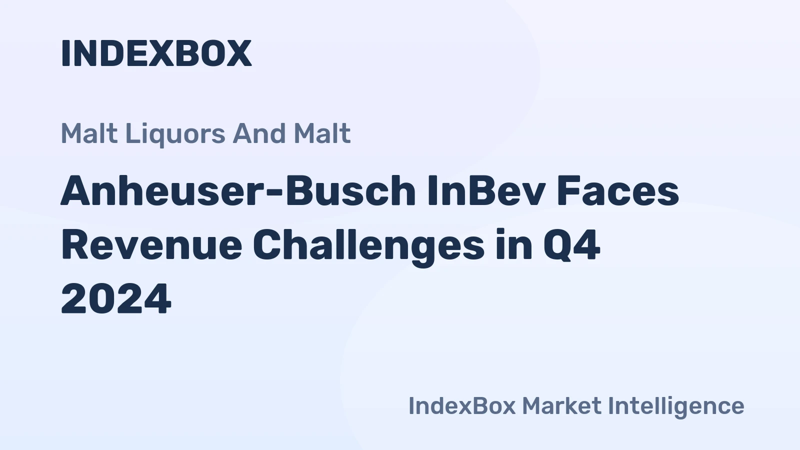 Anheuser-Busch InBev Faces Revenue Challenges in Q4 2024