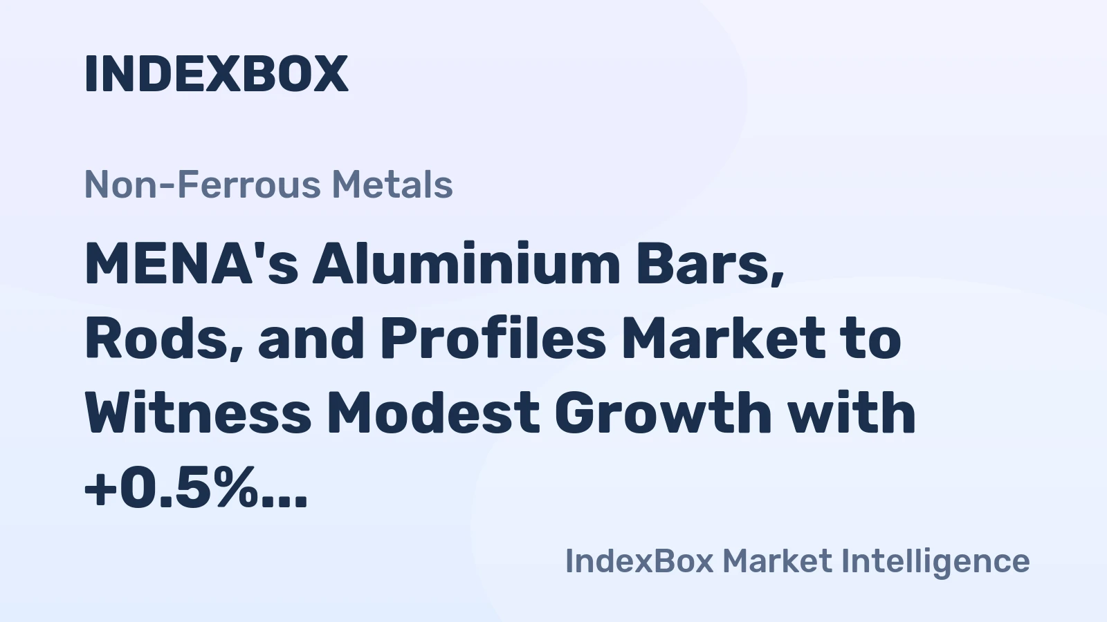 MENA's Aluminium Bars, Rods, and Profiles Market to Witness Modest Growth with +0.5% CAGR