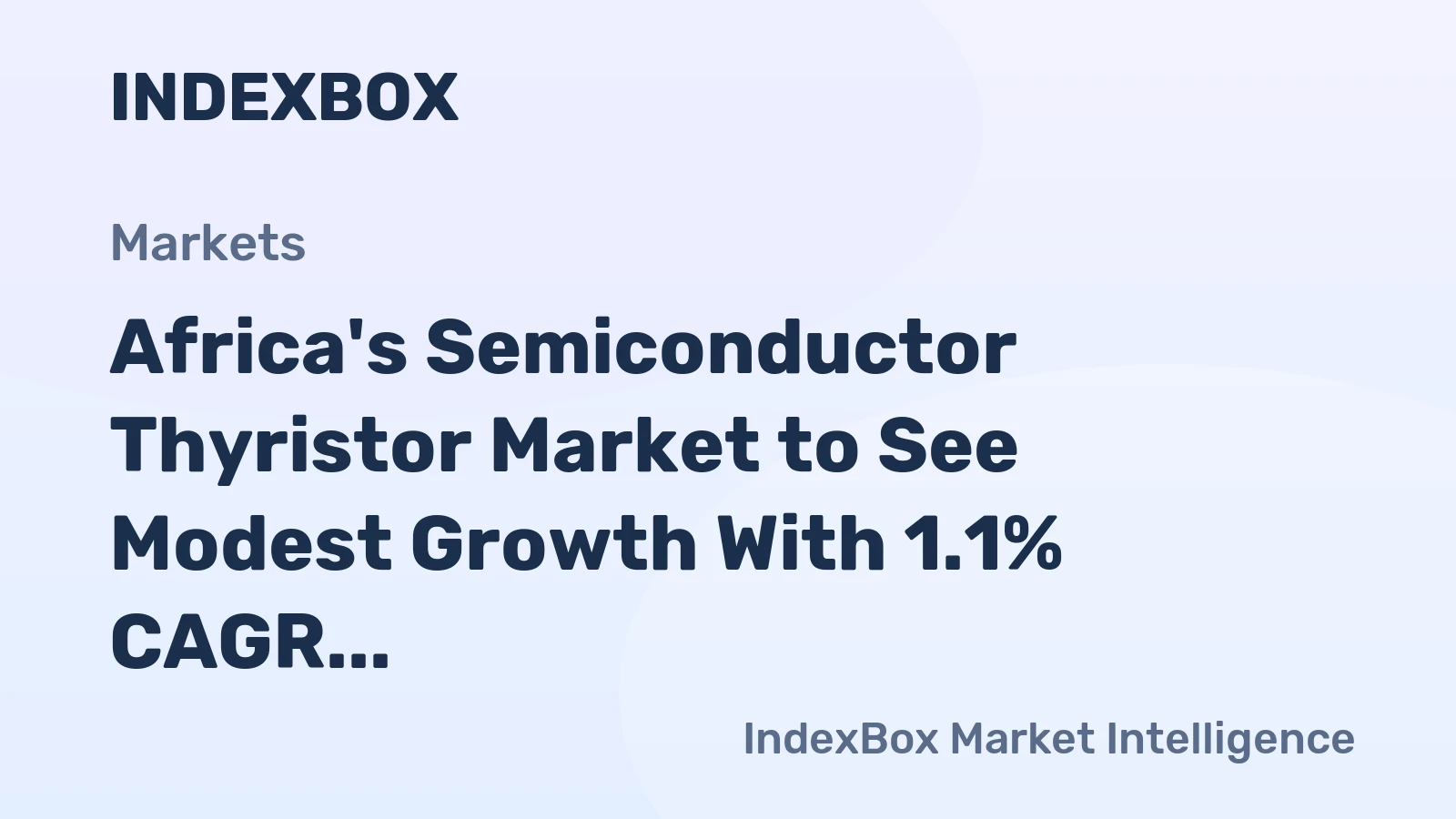 Africa's Semiconductor Thyristor Market to See Modest Growth With 1.1% CAGR Through 2035