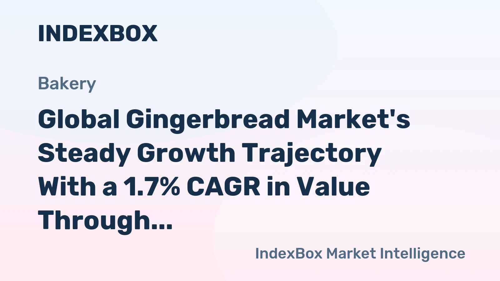 Global Gingerbread Market's Steady Growth Trajectory With a 1.7% CAGR in Value Through 2035