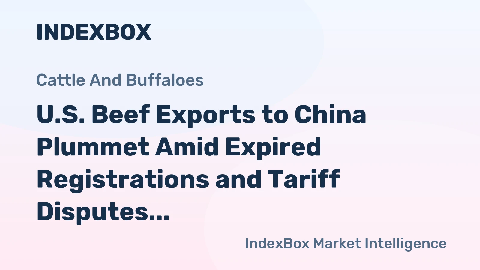 U.S. Beef Exports to China Plummet Amid Expired Registrations and Tariff Disputes