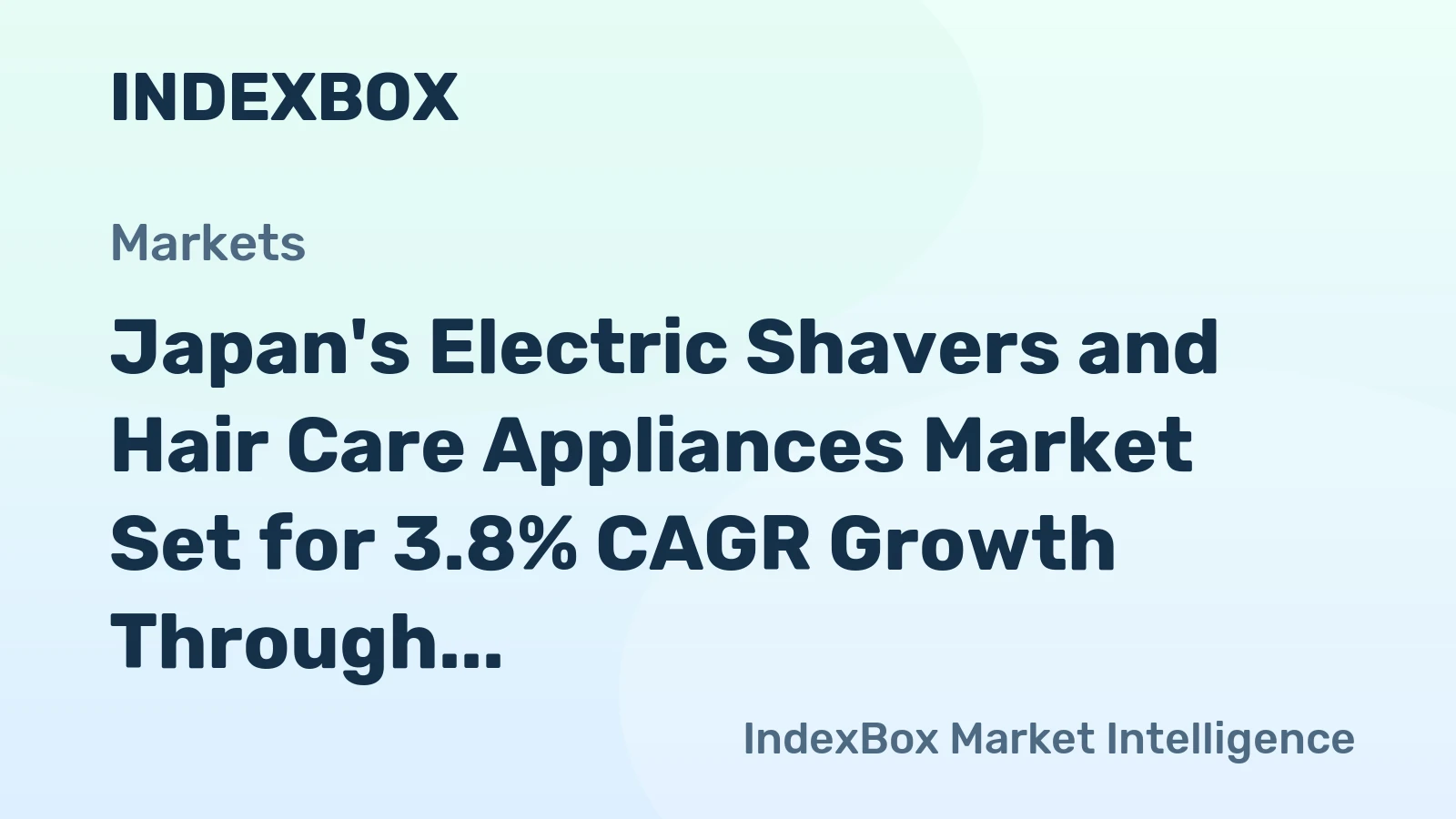 Japan's Electric Shavers and Hair Care Appliances Market Set for 3.8% CAGR Growth Through 2035