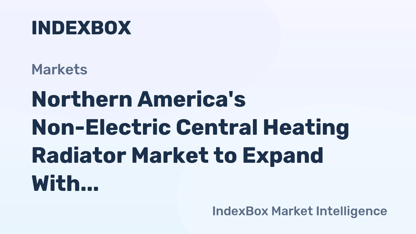 Northern America's Non-Electric Central Heating Radiator Market to Expand With a 2.3% Volume CAGR