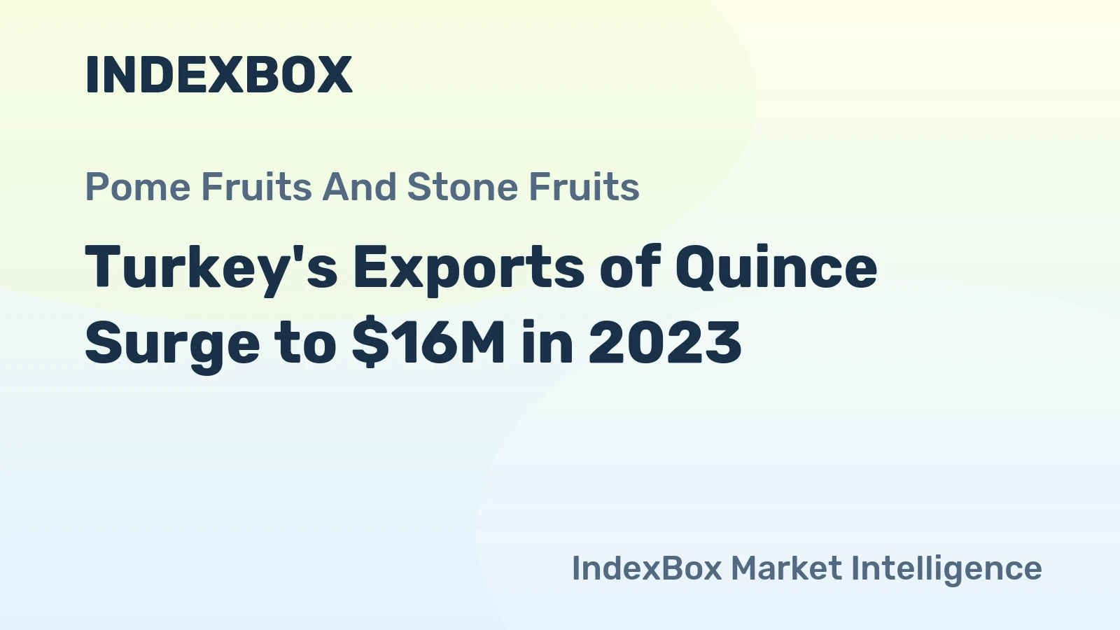 Turkey's Exports of Quince Surge to $16M in 2023