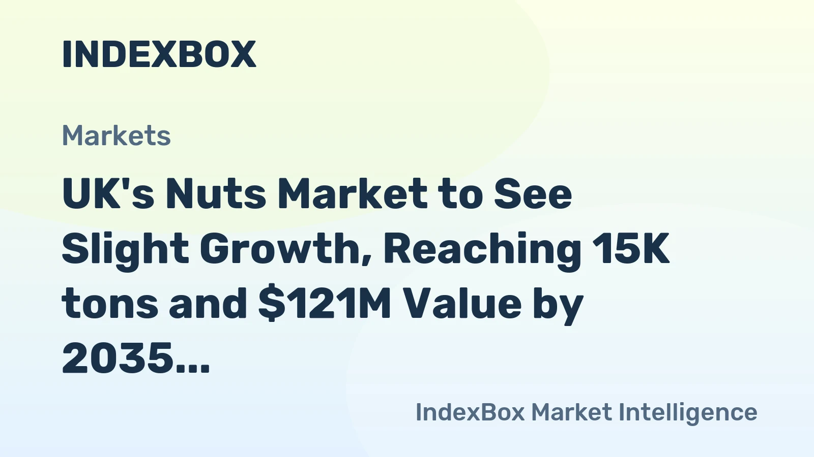 UK's Nuts Market to See Slight Growth, Reaching 15K tons and $121M Value by 2035