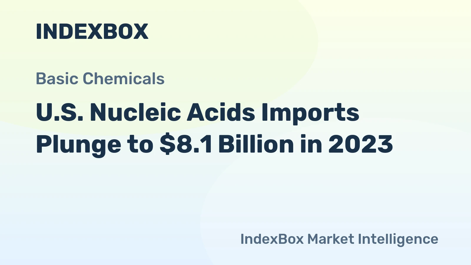 U.S. Nucleic Acids Imports Plunge to $8.1 Billion in 2023