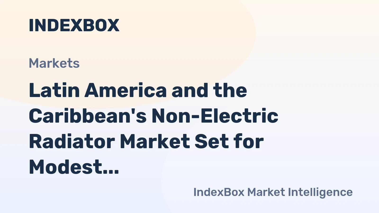 Latin America and the Caribbean's Non-Electric Radiator Market Set for Modest Growth to 367 Million Units