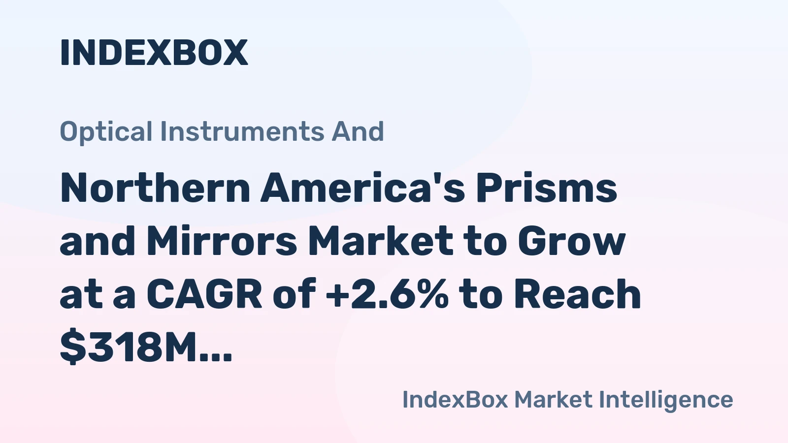 Northern America's Prisms and Mirrors Market to Grow at a CAGR of +2.6% to Reach $318M by 2035