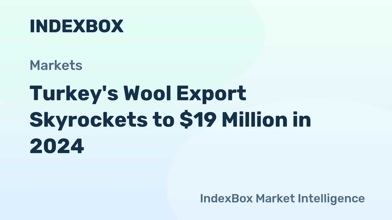 Turkey's Wool Export Skyrockets to $19 Million in 2024