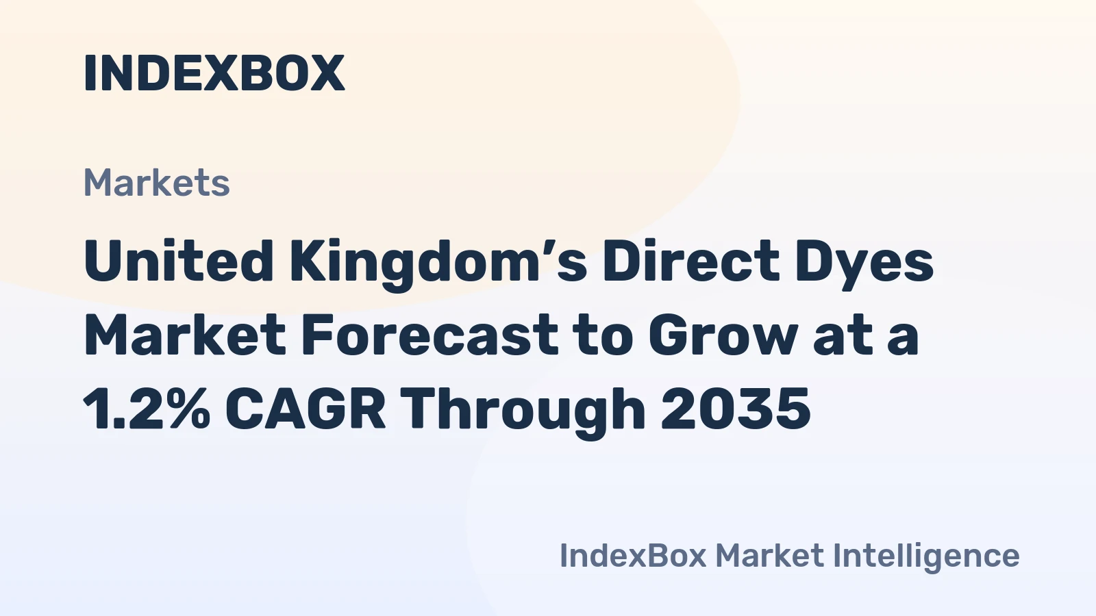 United Kingdom’s Direct Dyes Market Forecast to Grow at a 1.2% CAGR Through 2035