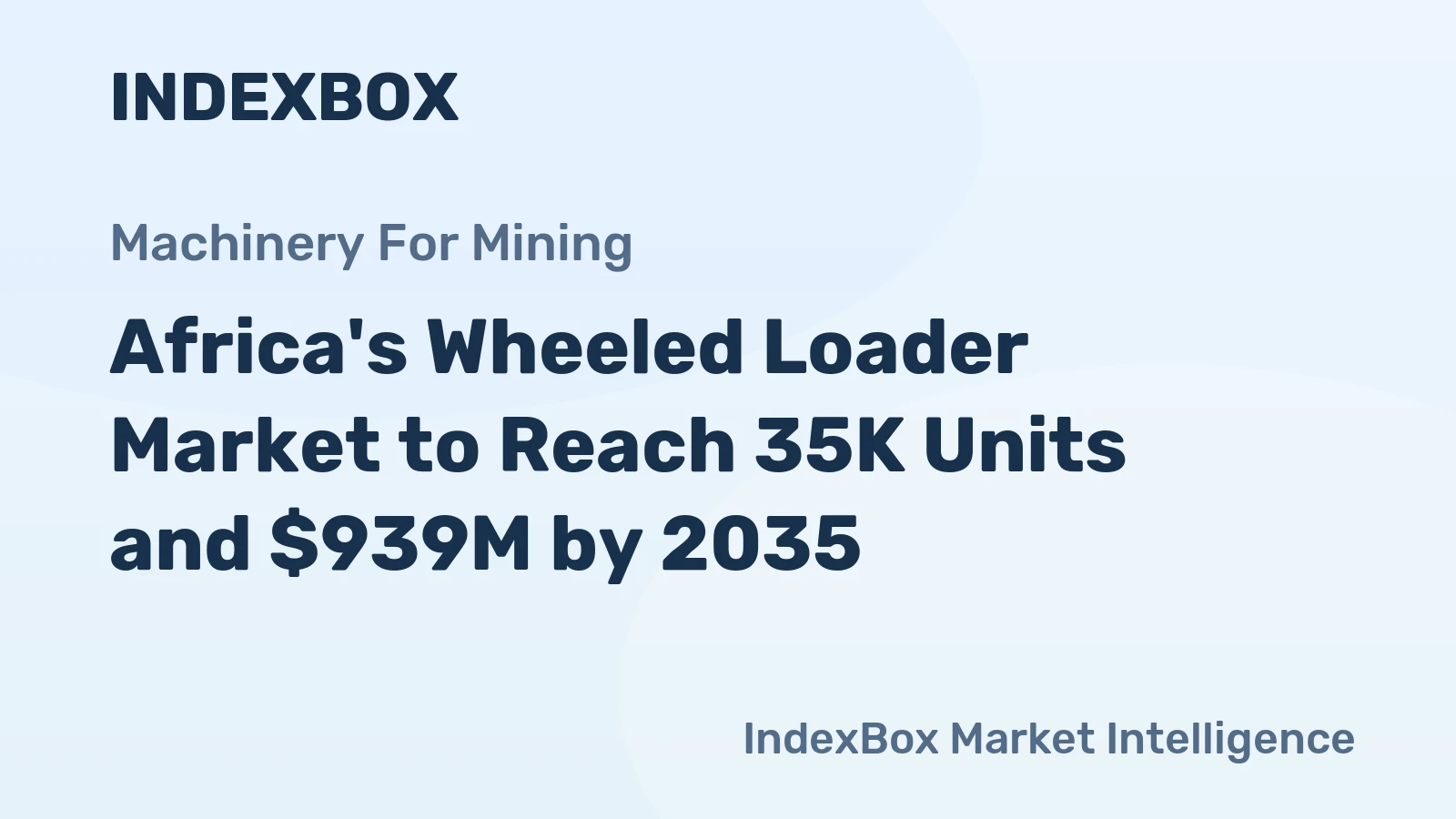 Africa's Wheeled Loader Market to Reach 35K Units and $939M by 2035