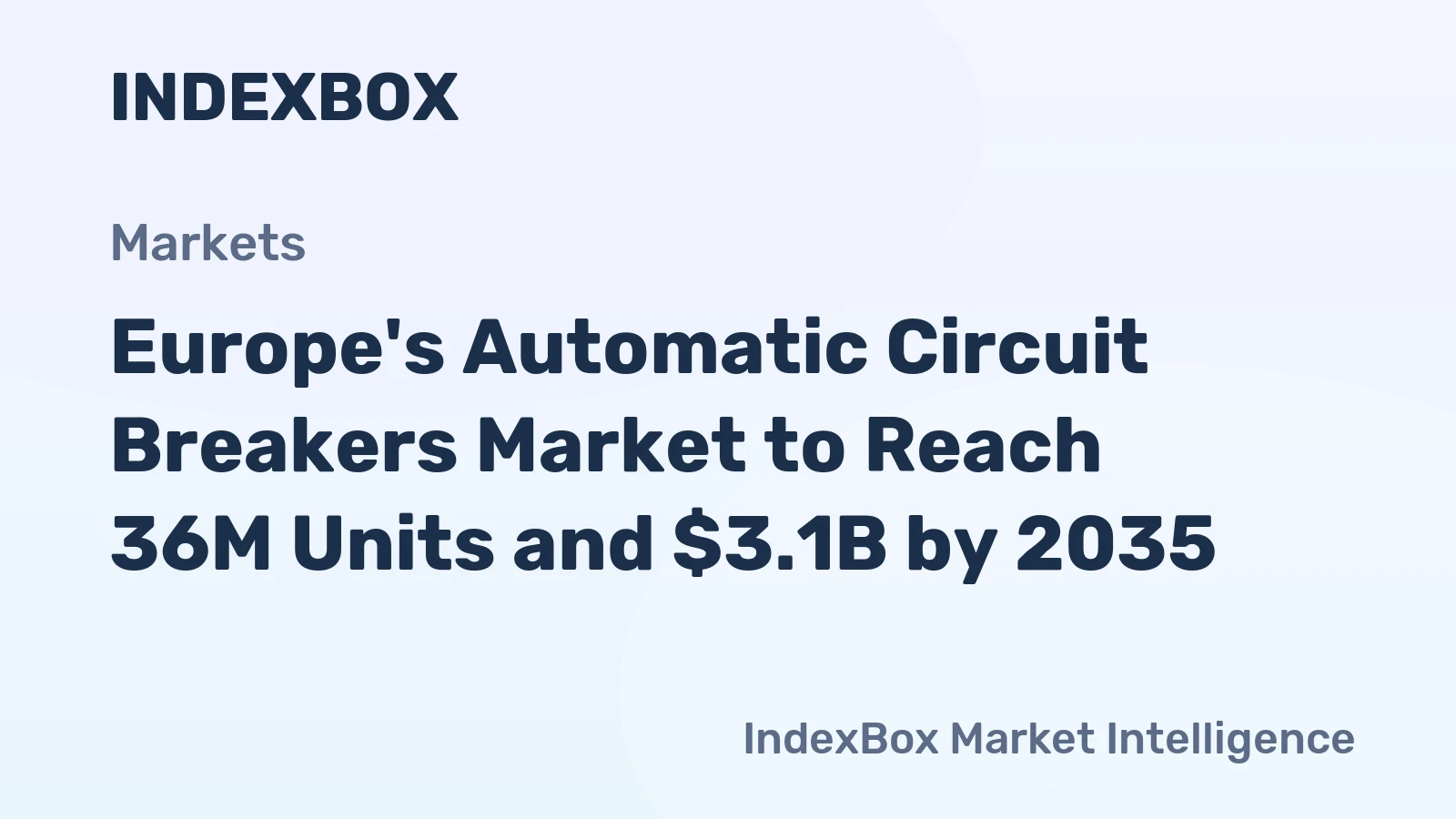 Europe's Automatic Circuit Breakers Market to Reach 36M Units and $3.1B by 2035