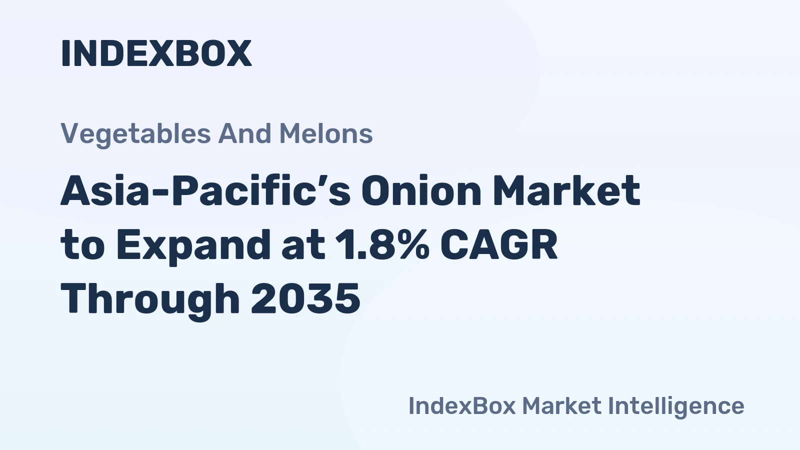 Asia-Pacific’s Onion Market to Expand at 1.8% CAGR Through 2035