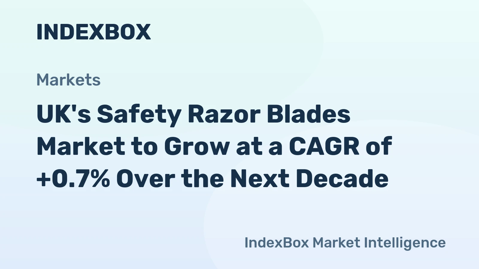 UK's Safety Razor Blades Market to Grow at a CAGR of +0.7% Over the Next Decade