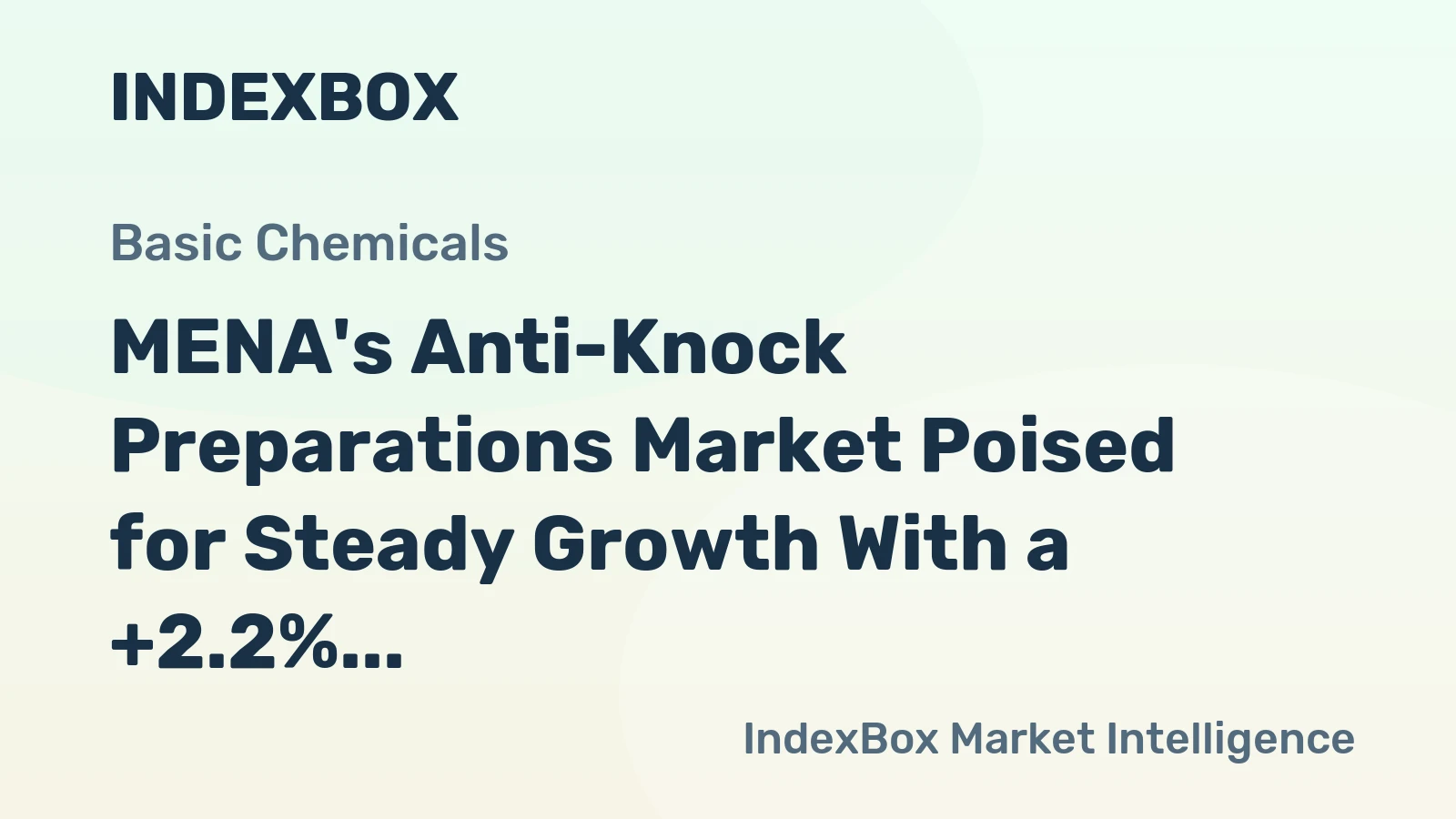 MENA's Anti-Knock Preparations Market Poised for Steady Growth With a +2.2% CAGR in Value