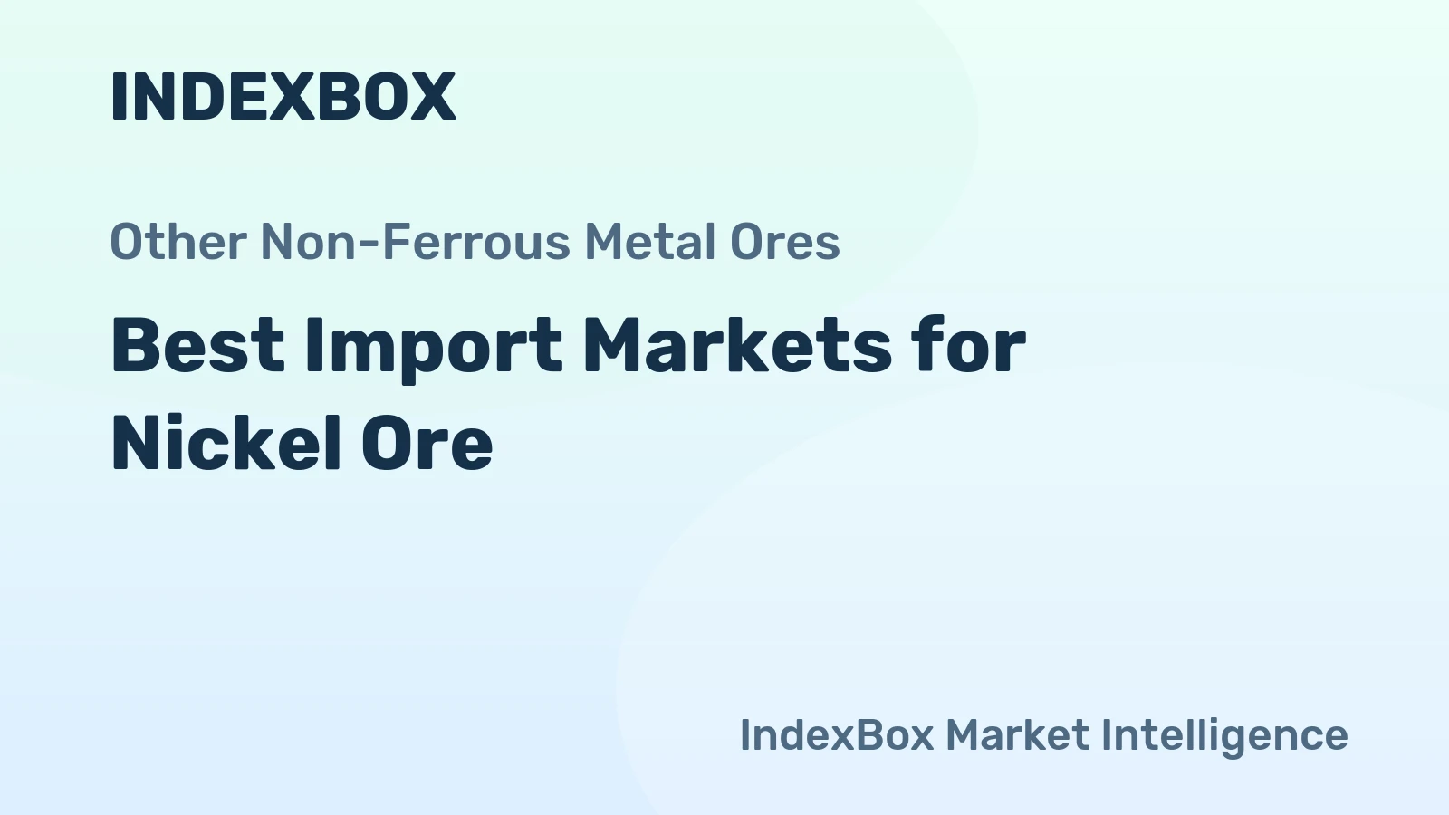 Best Import Markets for Nickel Ore
