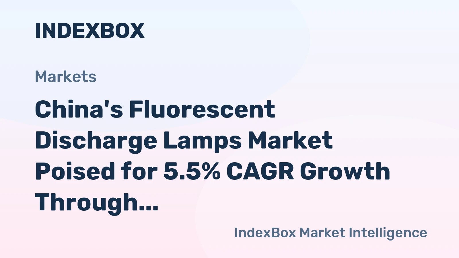 China's Fluorescent Discharge Lamps Market Poised for 5.5% CAGR Growth Through 2035