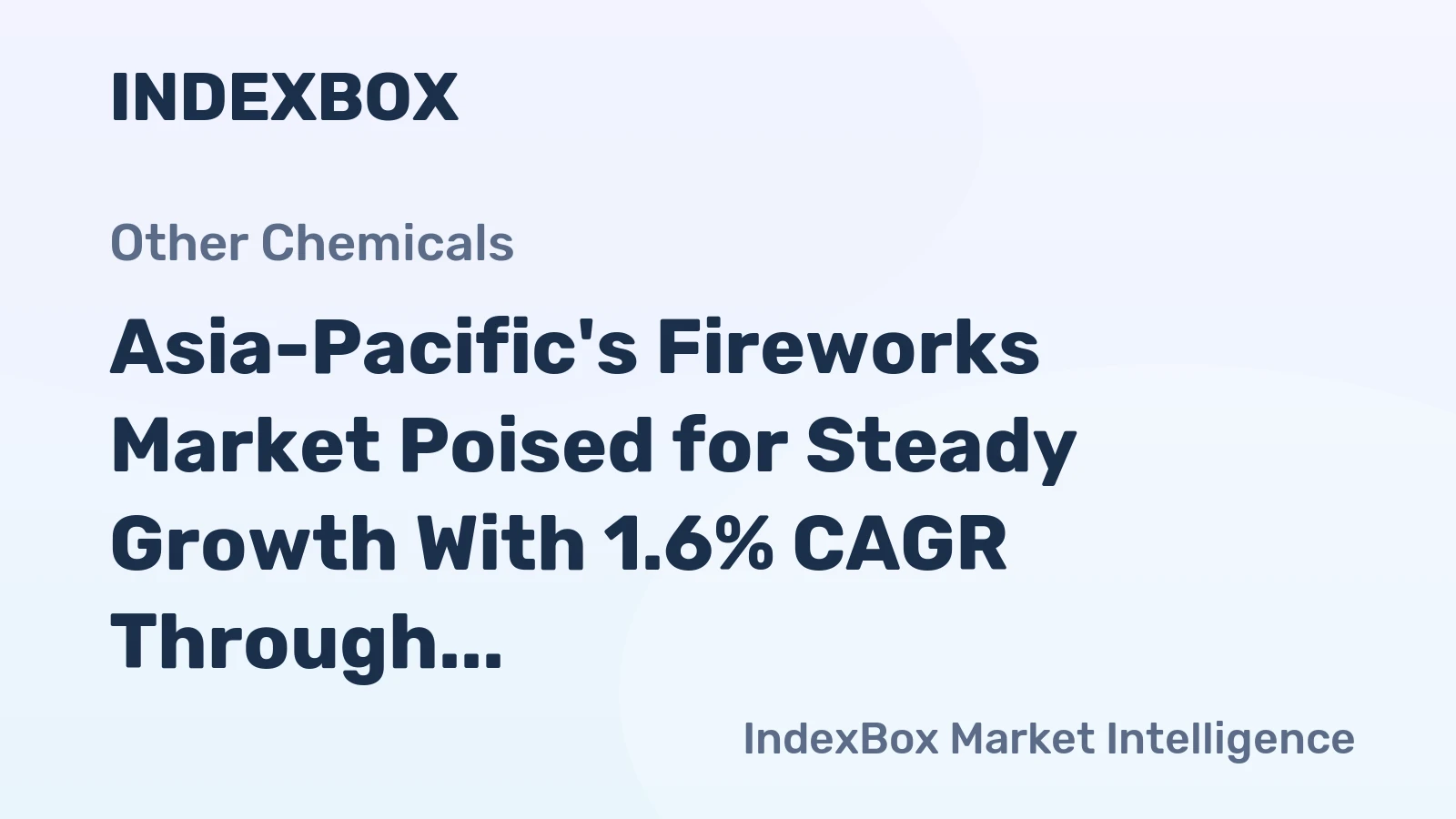 Asia-Pacific's Fireworks Market Poised for Steady Growth With 1.6% CAGR Through 2035