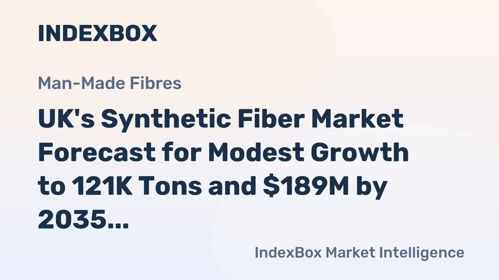 UK's Synthetic Fiber Market Forecast for Modest Growth to 121K Tons and $189M by 2035