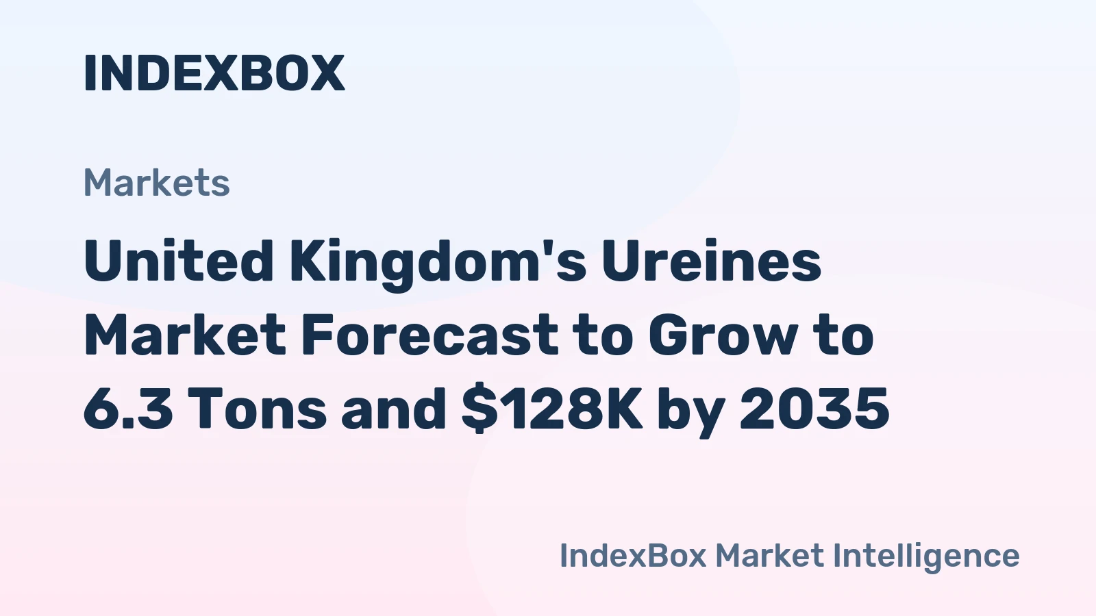 United Kingdom's Ureines Market Forecast to Grow to 6.3 Tons and $128K by 2035