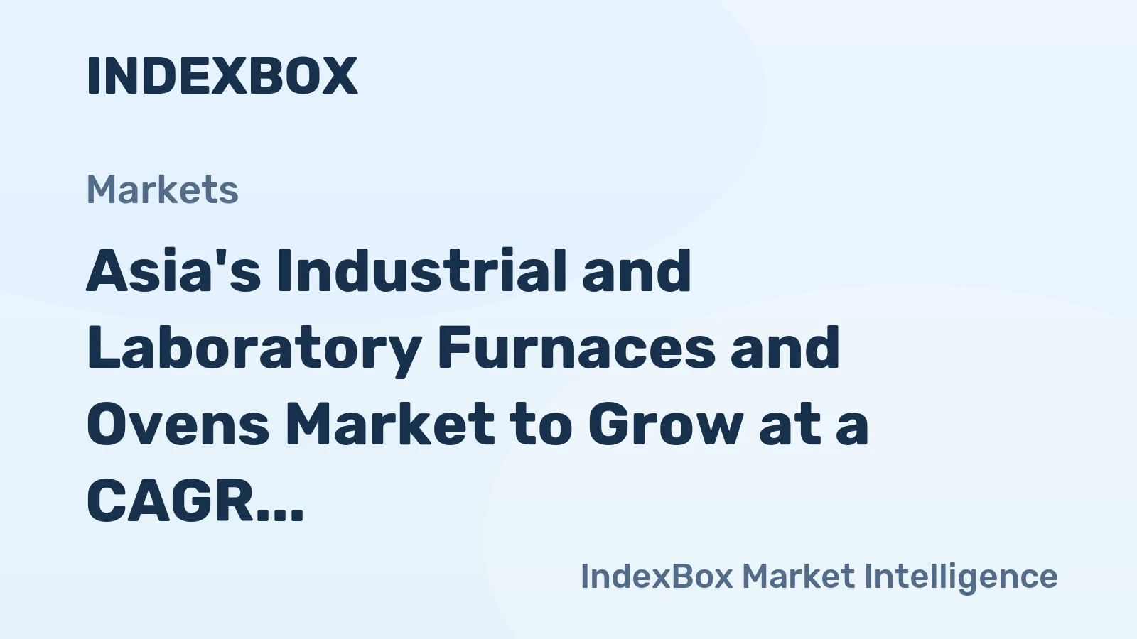 Asia's Industrial and Laboratory Furnaces and Ovens Market to Grow at a CAGR of +0.4% from 2024 to 2035, Reaching $24.7B by 2035