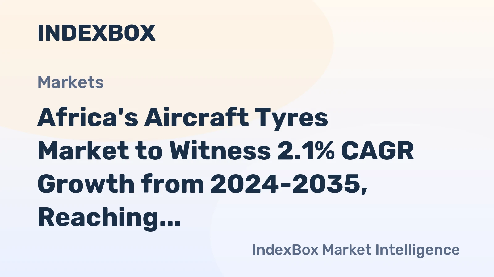 Africa's Aircraft Tyres Market to Witness 2.1% CAGR Growth from 2024-2035, Reaching 390K Units by 2035