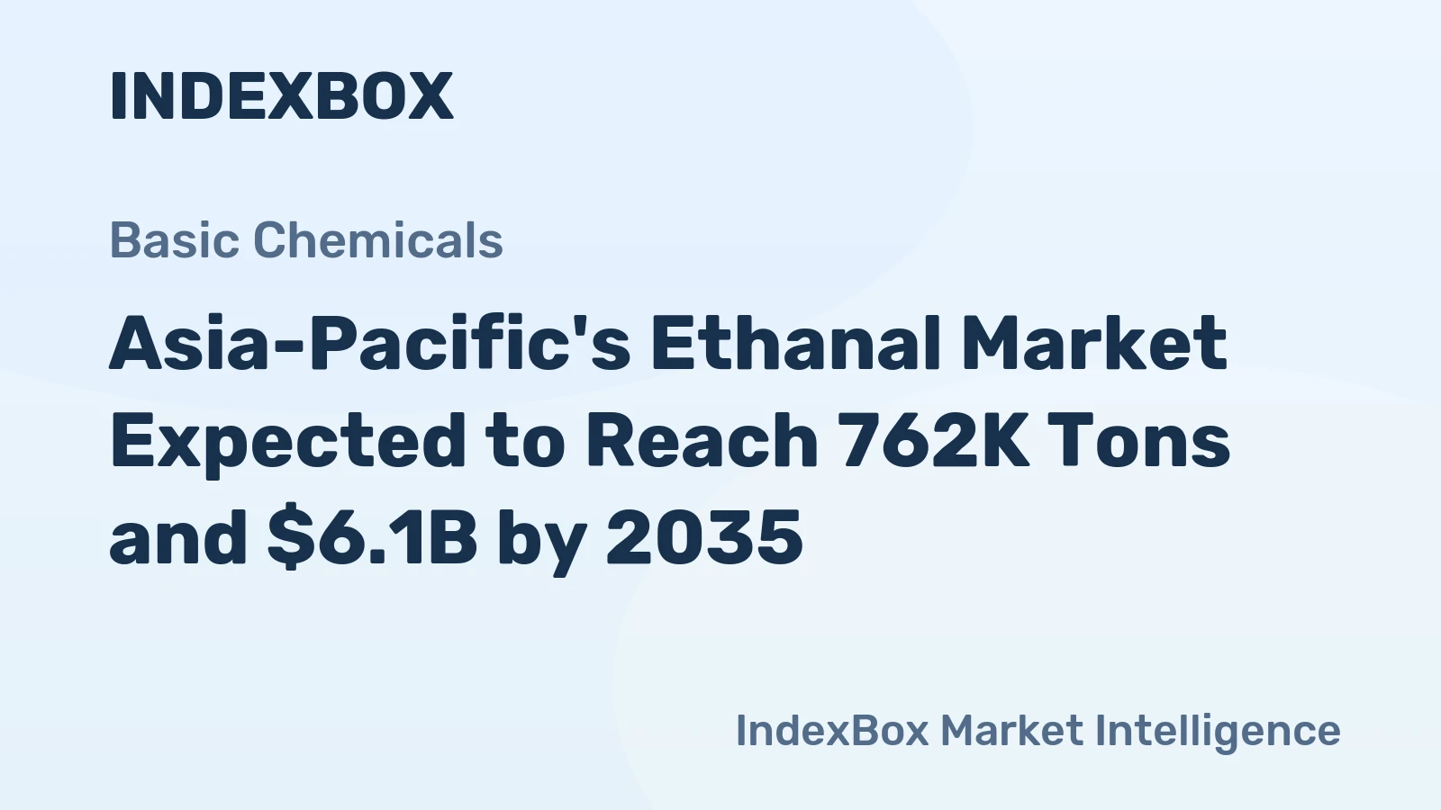 Asia-Pacific's Ethanal Market Expected to Reach 762K Tons and $6.1B by 2035