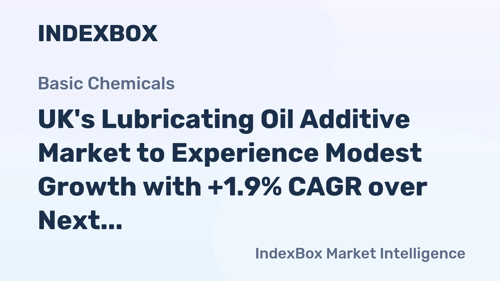 UK's Lubricating Oil Additive Market to Experience Modest Growth with +1.9% CAGR over Next Decade