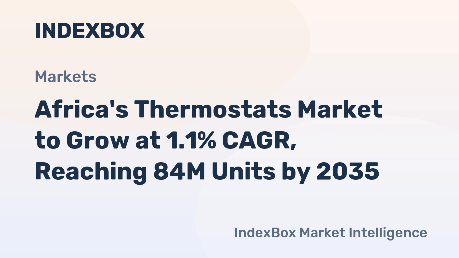Africa's Thermostats Market to Grow at 1.1% CAGR, Reaching 84M Units by 2035