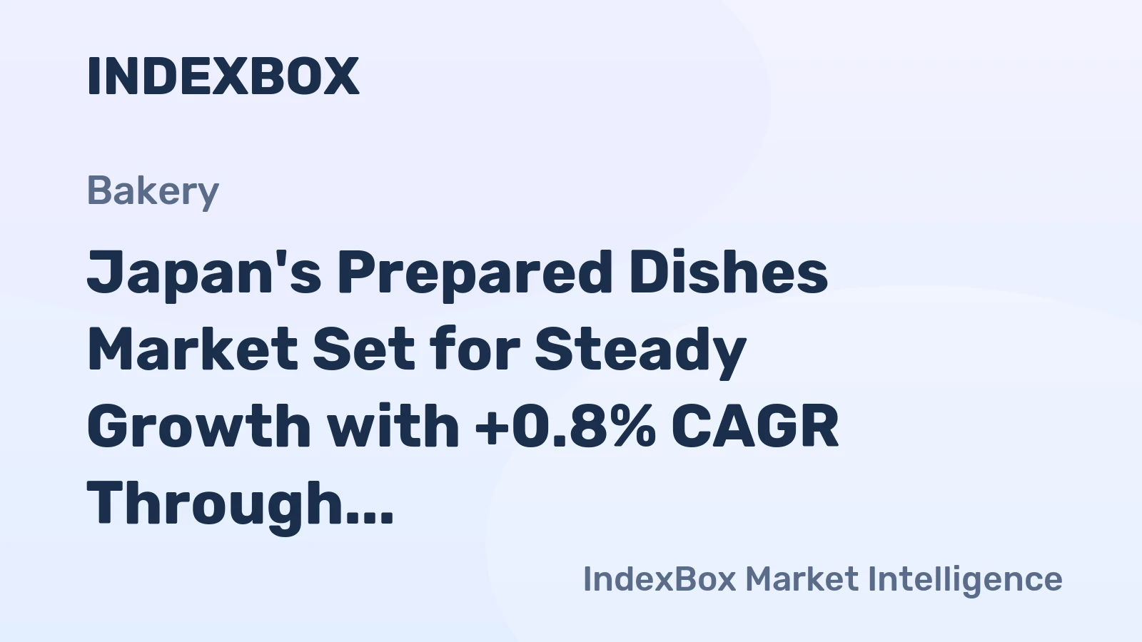 Japan's Prepared Dishes Market Set for Steady Growth with +0.8% CAGR Through 2035