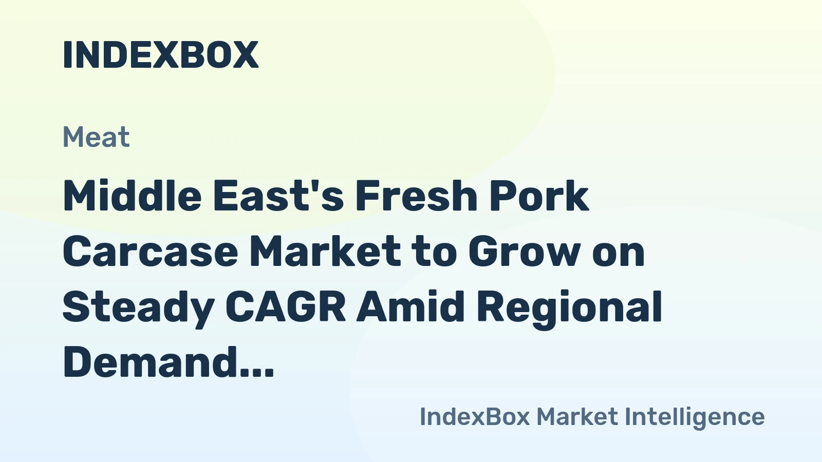 Middle East's Fresh Pork Carcase Market to Grow on Steady CAGR Amid Regional Demand Shifts