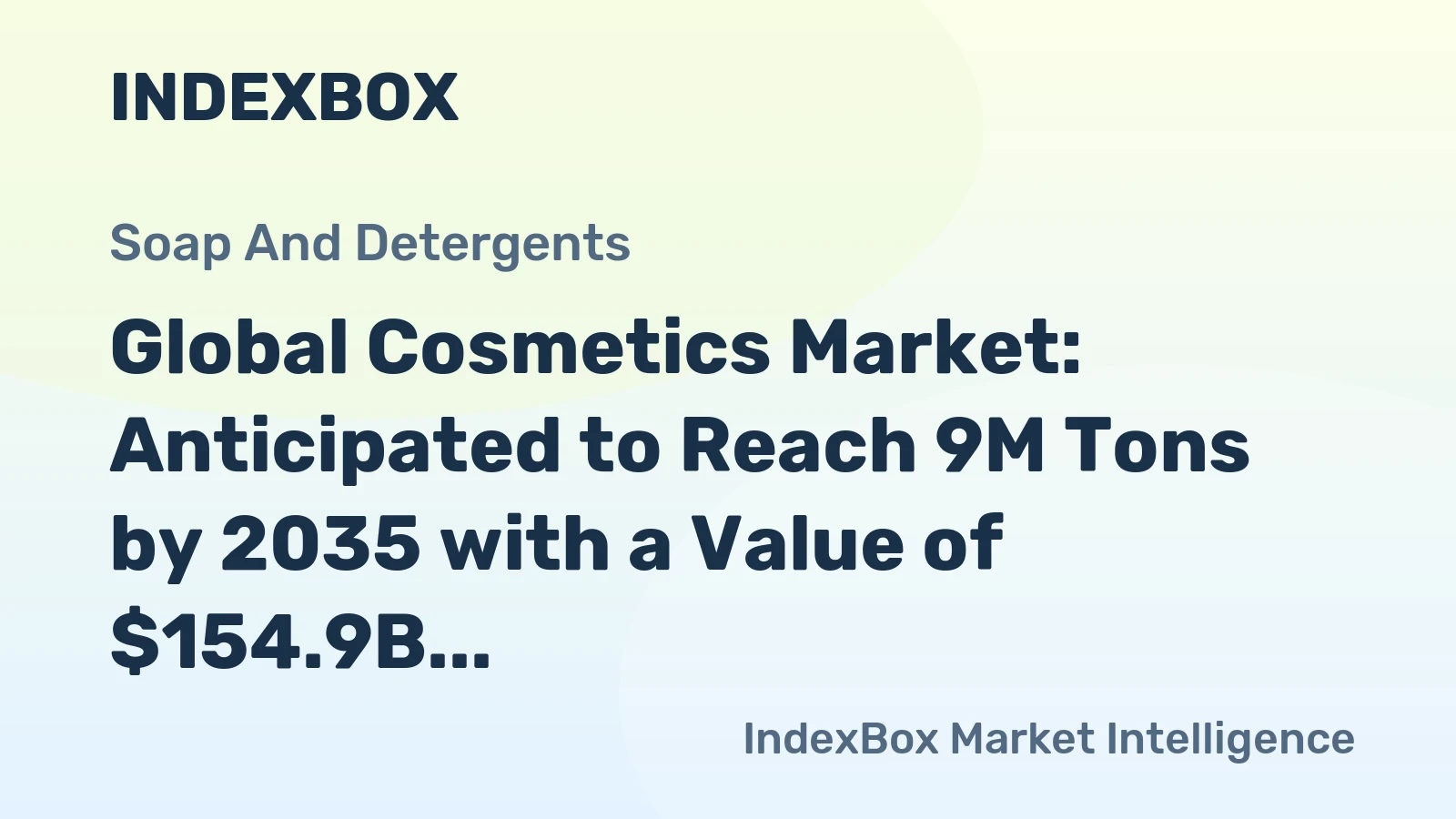 Global Cosmetics Market: Anticipated to Reach 9M Tons by 2035 with a Value of $154.9B