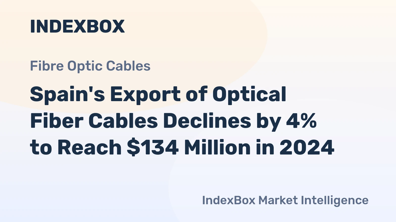 Spain's Export of Optical Fiber Cables Declines by 4% to Reach $134 Million in 2024