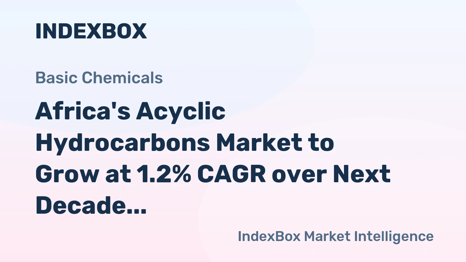 Africa's Acyclic Hydrocarbons Market to Grow at 1.2% CAGR over Next Decade