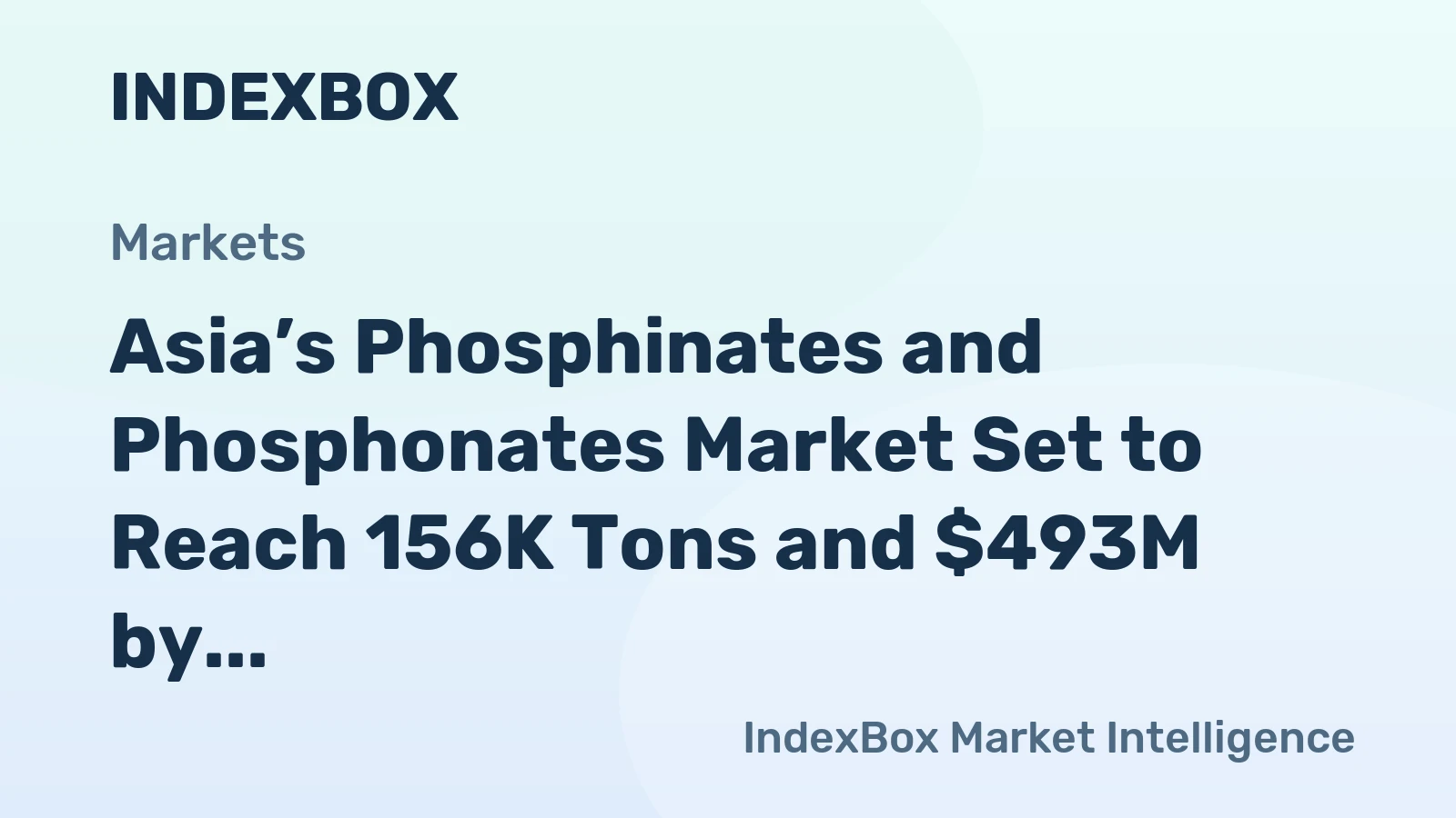 Asia’s Phosphinates and Phosphonates Market Set to Reach 156K Tons and $493M by 2035