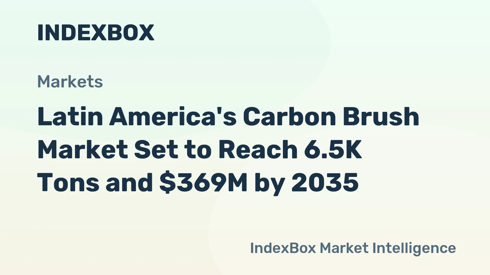 Latin America's Carbon Brush Market Set to Reach 6.5K Tons and $369M by 2035