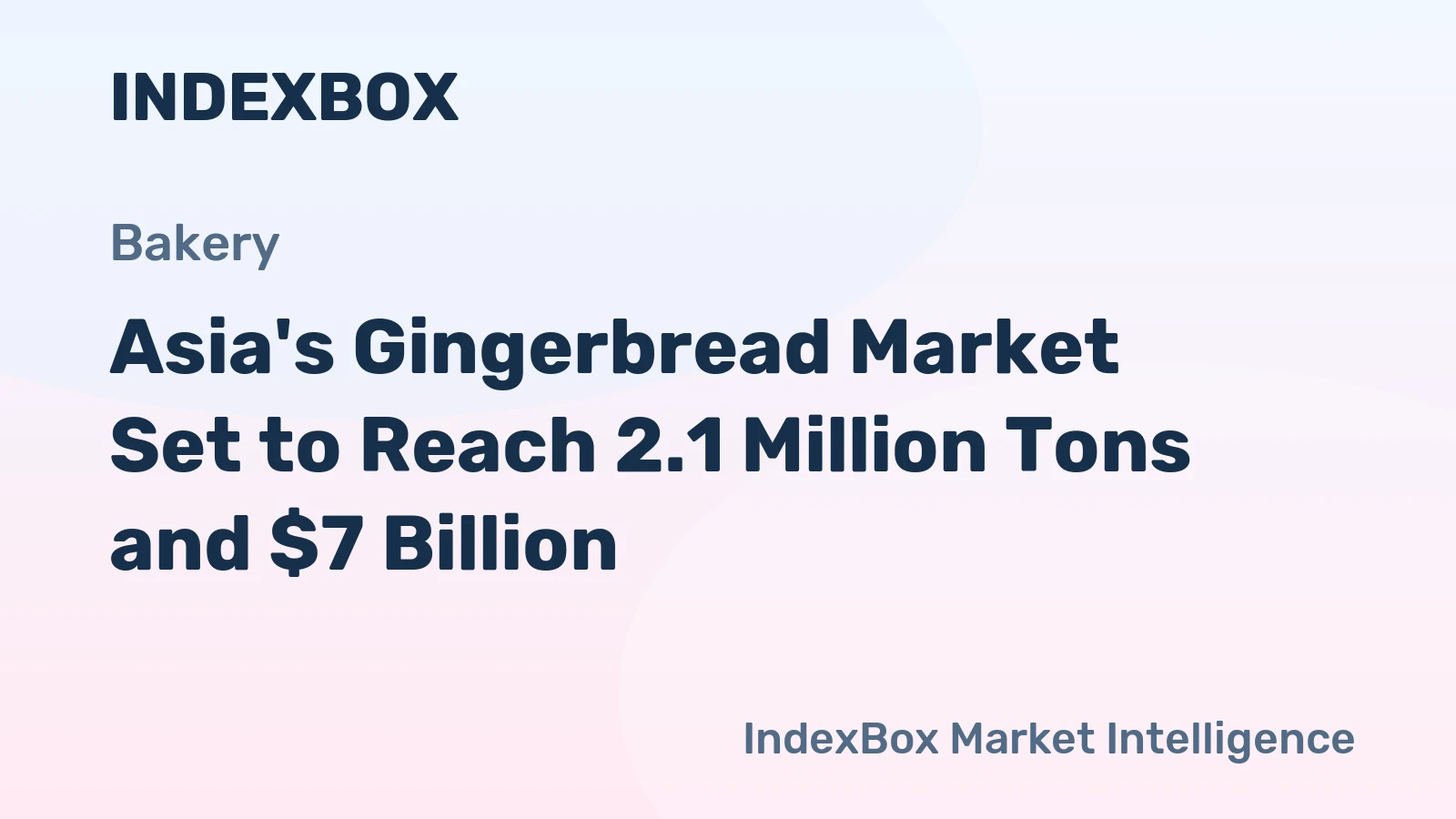 Asia's Gingerbread Market Set to Reach 2.1 Million Tons and $7 Billion