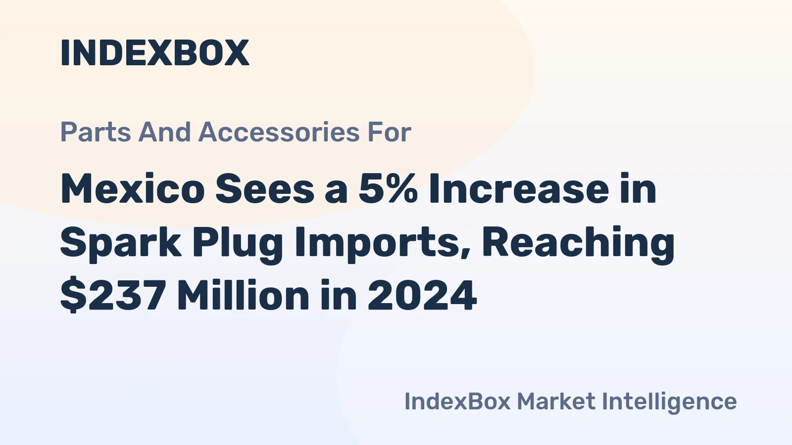 Mexico Sees a 5% Increase in Spark Plug Imports, Reaching $237 Million in 2024