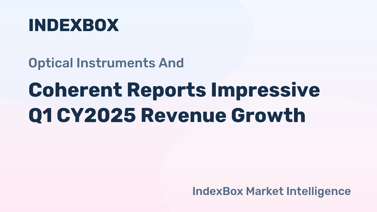 Coherent Reports Impressive Q1 CY2025 Revenue Growth