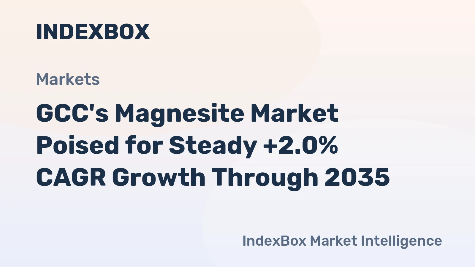 GCC's Magnesite Market Poised for Steady +2.0% CAGR Growth Through 2035