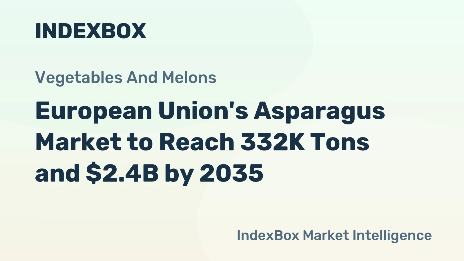 European Union's Asparagus Market to Reach 332K Tons and $2.4B by 2035