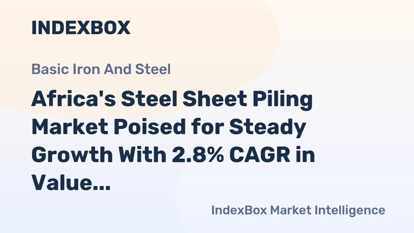 Africa's Steel Sheet Piling Market Poised for Steady Growth With 2.8% CAGR in Value Through 2035