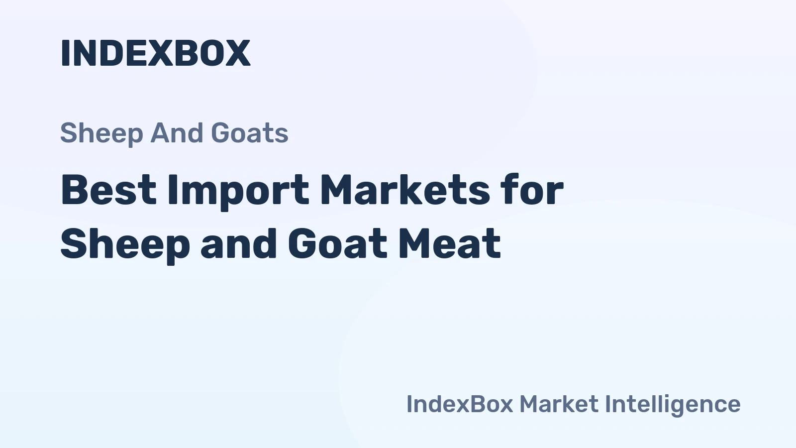 Best Import Markets for Sheep and Goat Meat
