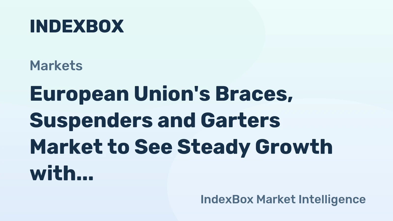 European Union's Braces, Suspenders and Garters Market to See Steady Growth with Expected CAGR of +2.1% from 2024 to 2035